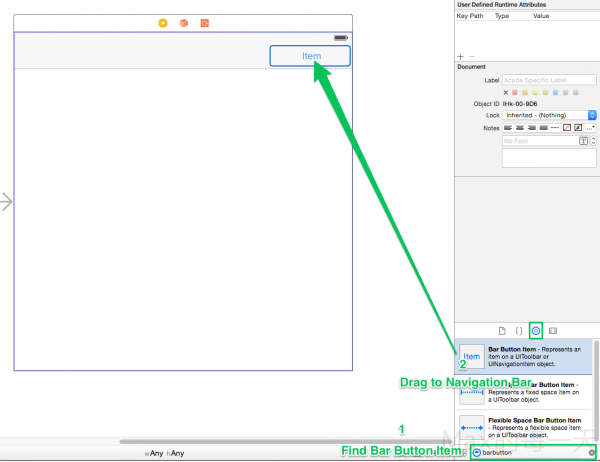 [iOS] Adding Buttons to the Navigation Bar with Storyboards – Max的程式語言筆記