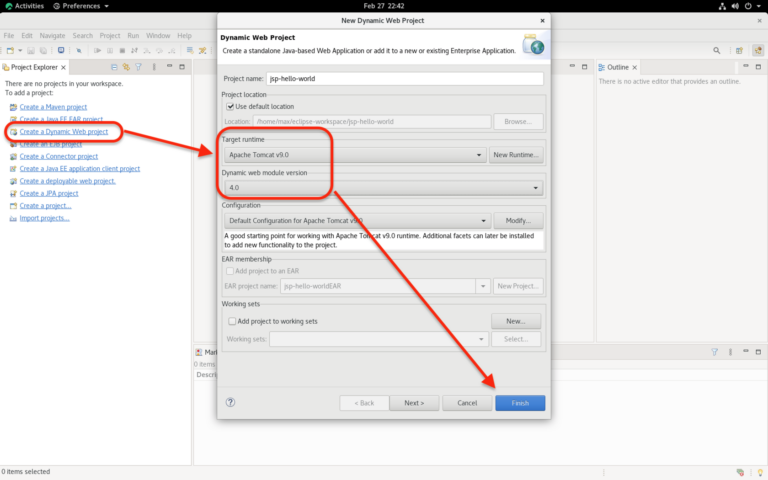 Jsp Servlet Helloworld Example Using Eclipse Max的程式語言筆記