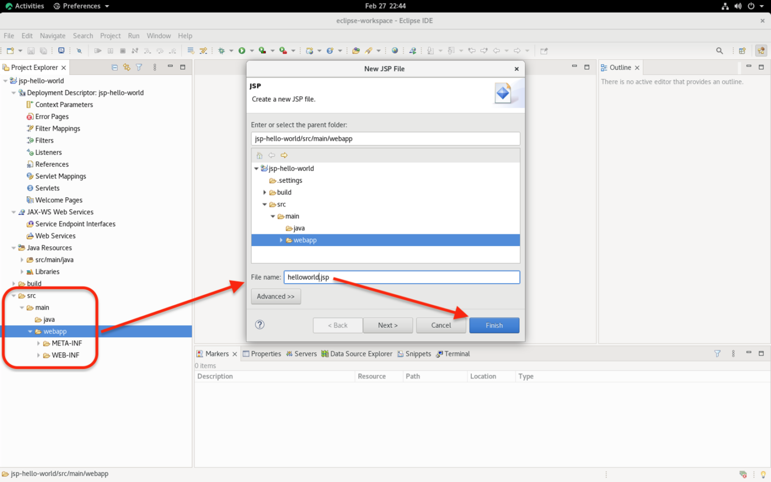 JSP / Servlet HelloWorld Example using Eclipse – Max的程式語言筆記