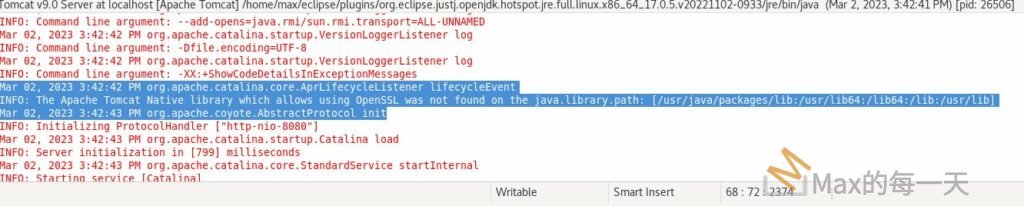 The Apache Tomcat Native library which allows using OpenSSL was not ...